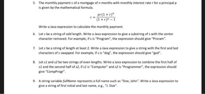 Solved In java | Chegg.com