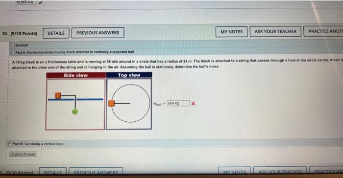 Solved A 15 kg block is on a frictionless table and is | Chegg.com