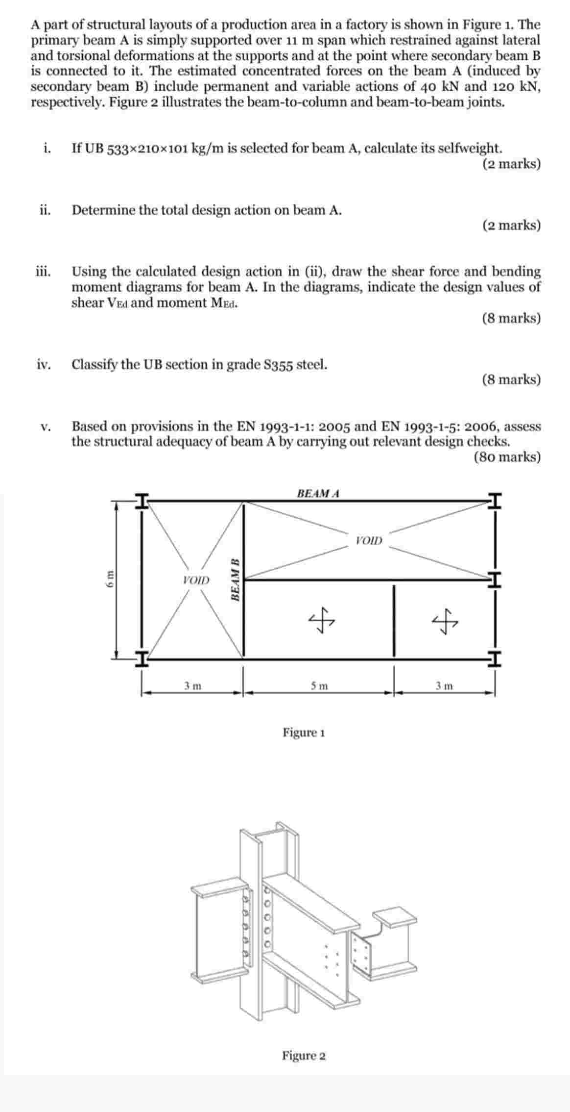 Solved A part of structural layouts of a production area in | Chegg.com