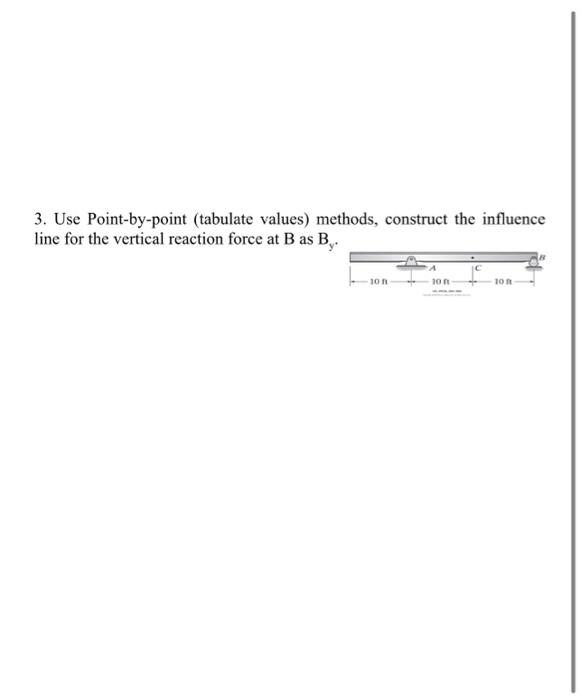 Solved 3. Use Point-by-point (tabulate values) methods, | Chegg.com
