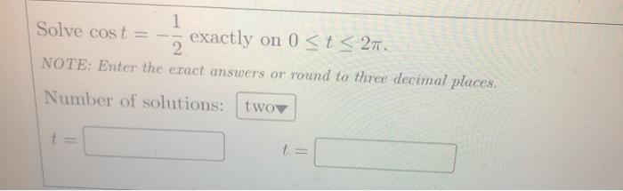 Solved 1 Solve cost = exactly on 0 | Chegg.com