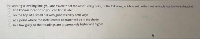 Solved If a loop is closed the sum of the backsights and the | Chegg.com