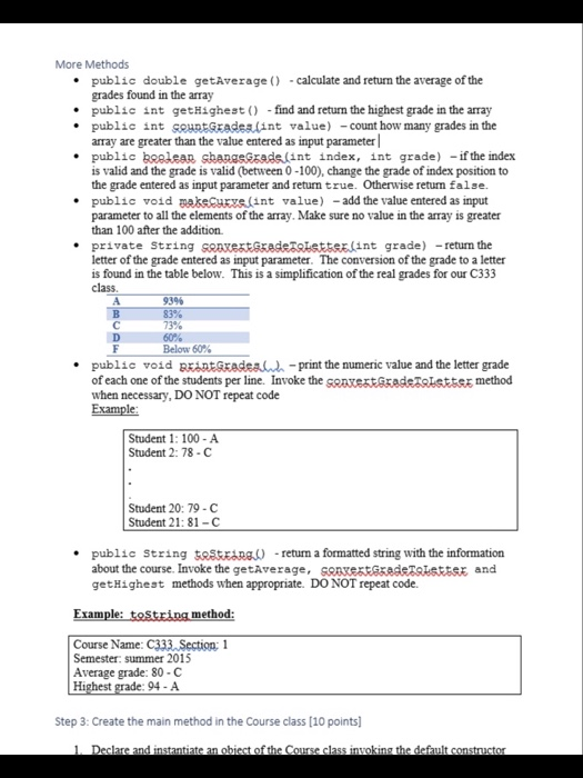 Solved Create A New Class Called Course This Class Has The 8807