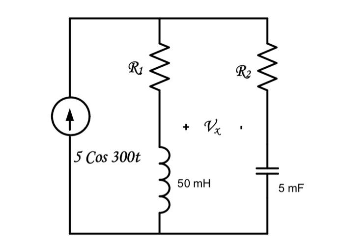 Solved For the circuits shown below, use phasor analysis to | Chegg.com