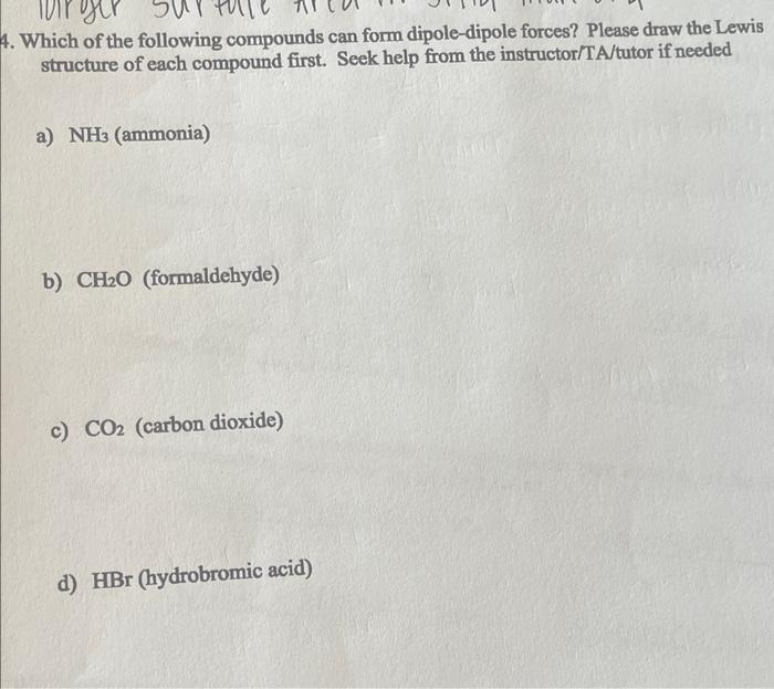 Solved Which of the following compounds can form | Chegg.com