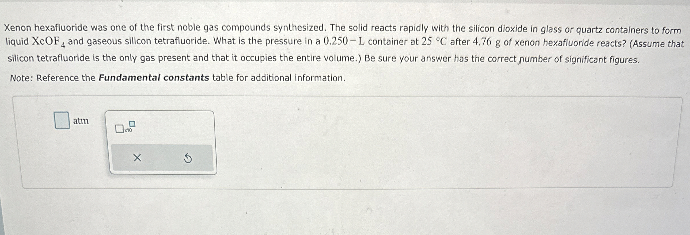 Solved Xenon hexafluoride was one of the first noble gas | Chegg.com