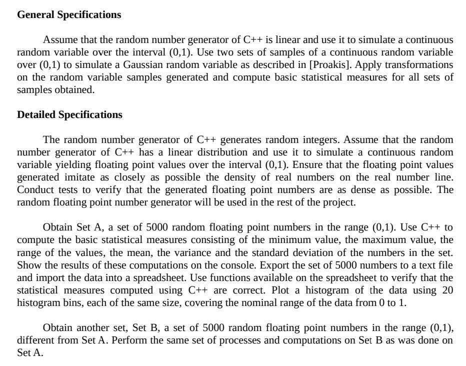 Solved Assume that the random number generator of C++ is | Chegg.com