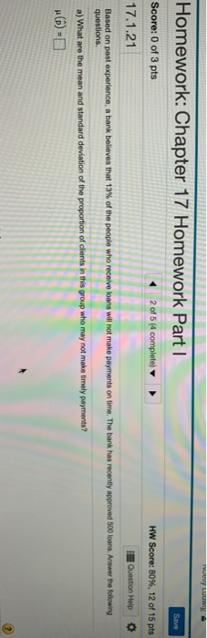 Solved LUUWS Save Homework: Chapter 17 Homework Part 1 | Chegg.com Solved LUUWS Save Homework: Chapter 17 Homework Part 1 | Chegg.com