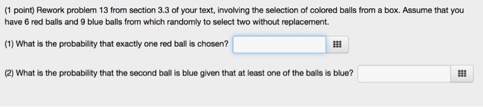 Solved (1 point) Rework problem 13 from section 3.3 of your | Chegg.com