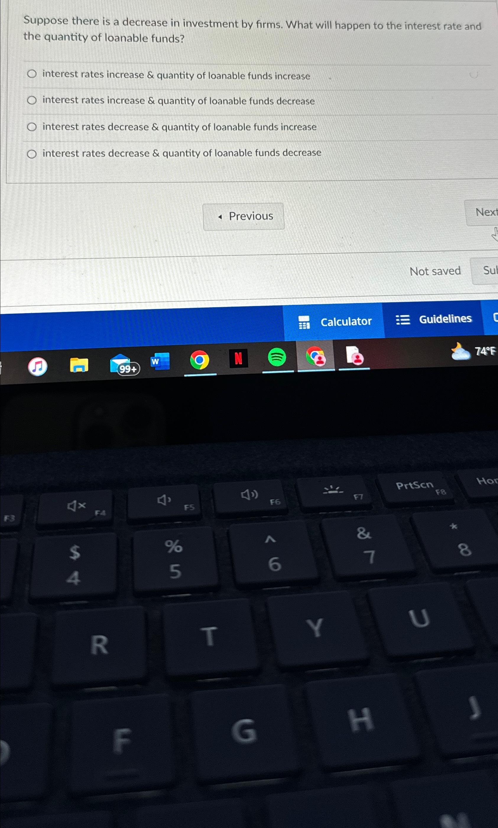 Solved Suppose there is a decrease in investment by firms. | Chegg.com