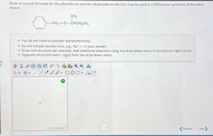 Solved Draw structural formulas for the alkoxide ion and the | Chegg.com