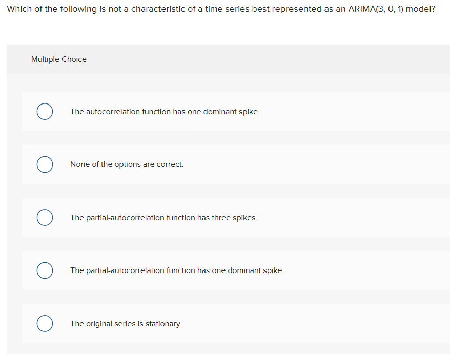 Solved Which of the following is not a characteristic of a | Chegg.com