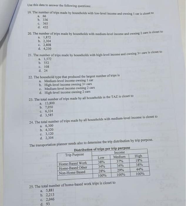 Solved Problems 19 through 25 are based on the following | Chegg.com