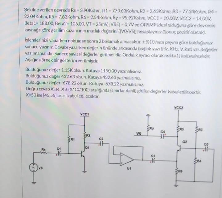 Şekilde verilen devrede | Chegg.com