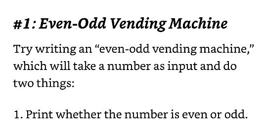Solved 1 Even Odd Vending Machine Try Writing An Even Odd 