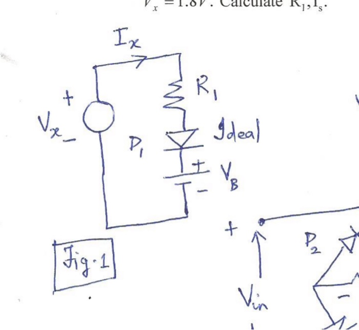 Solved 1 Plot I As A Function Of V For The Circuit Shown 