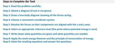 Solved Steps to Complete the Task Step 1: Read the problem | Chegg.com