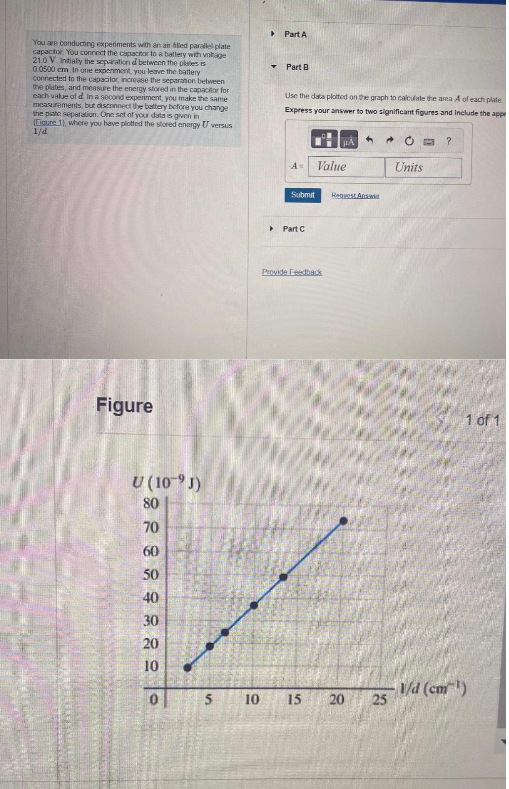 You are conducting experiments with an air-filled | Chegg.com