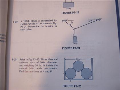 A 100-Ib block is suspended by cables AB and AC shown | Chegg.com