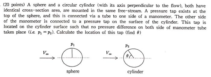 Solved (20 points) A sphere and a circular cylinder (with | Chegg.com