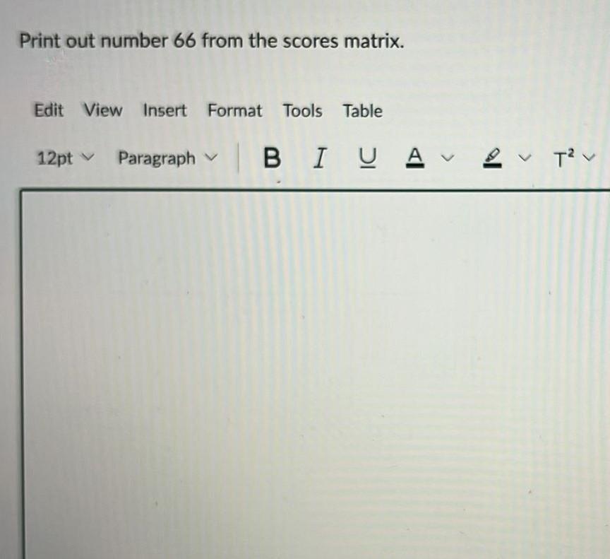 Solved MATRIX QUESTIONS WRITE CODE FOR NEXT 10 QUESTIONS | Chegg.com