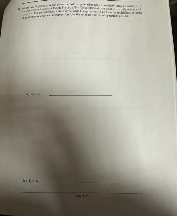 Solved 3) (4 marks) Suppose you are given the task of | Chegg.com