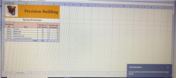 Precision Building Sprinet Worleshops | Chegg.com