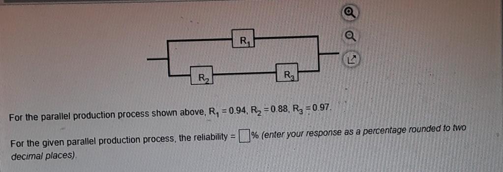 Solved R o og R R For the parallel production process shown | Chegg.com