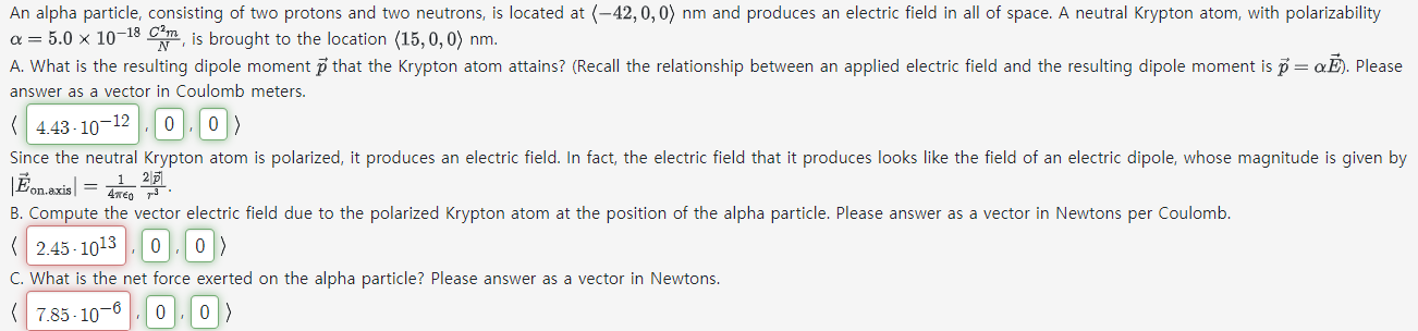 Solved An alpha particle, consisting of two protons and two | Chegg.com