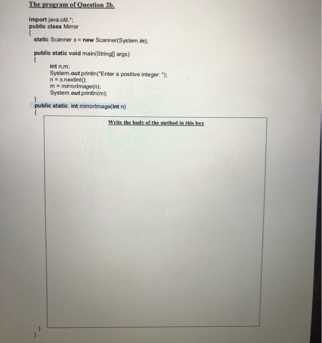 Solved The program of Question 2b. import java.util."; | Chegg.com