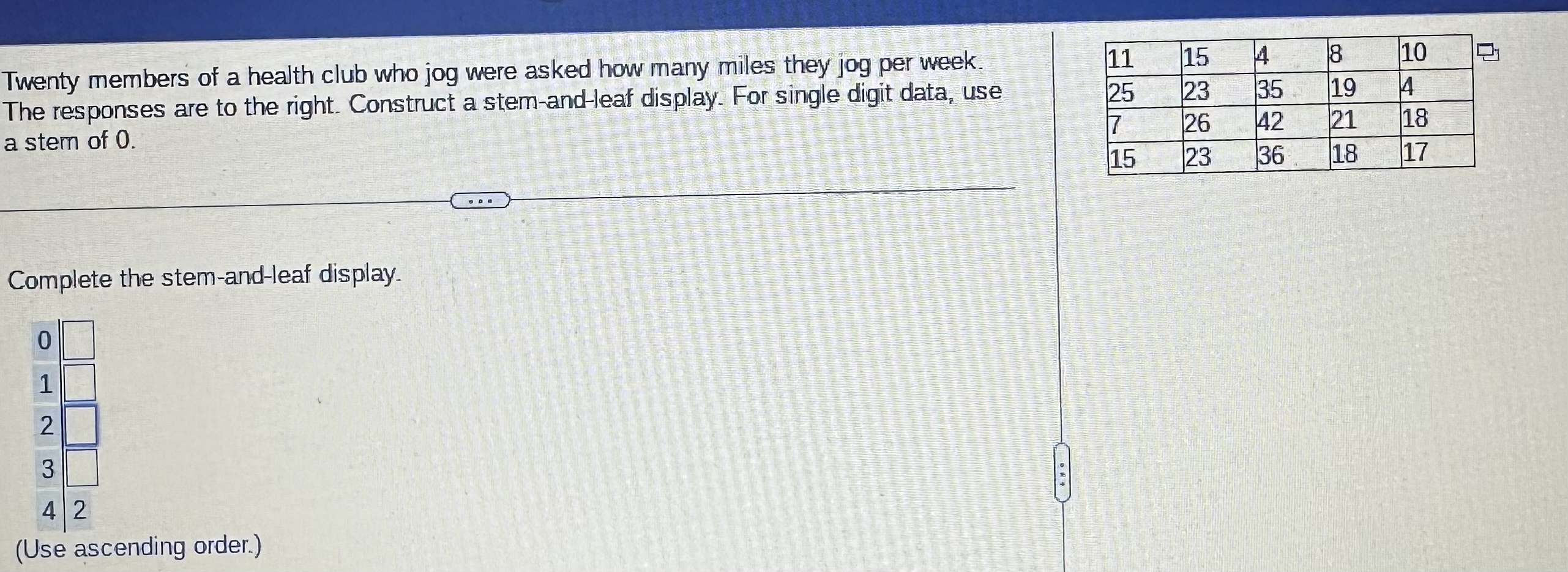 Solved Twenty members of a health club who jog were asked | Chegg.com