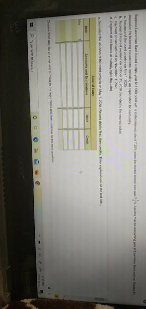 Solved Ahmat Ben Lantan Barkada - 511.000 bond with a | Chegg.com