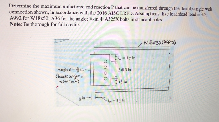 Solved Determine the maximum unfactored end reaction P that | Chegg.com