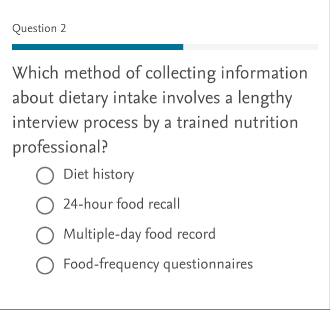 Solved Question 2Which method of collecting information | Chegg.com