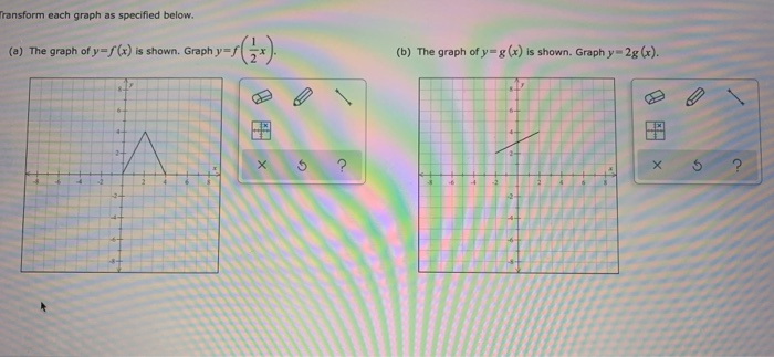 Solved Transform Each Graph As Specified Below A The 