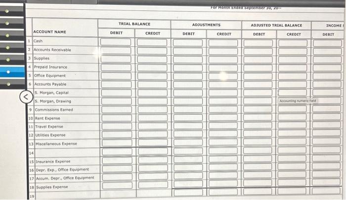 Solved The trial balance of Morgan's Insurance Agency as of | Chegg.com