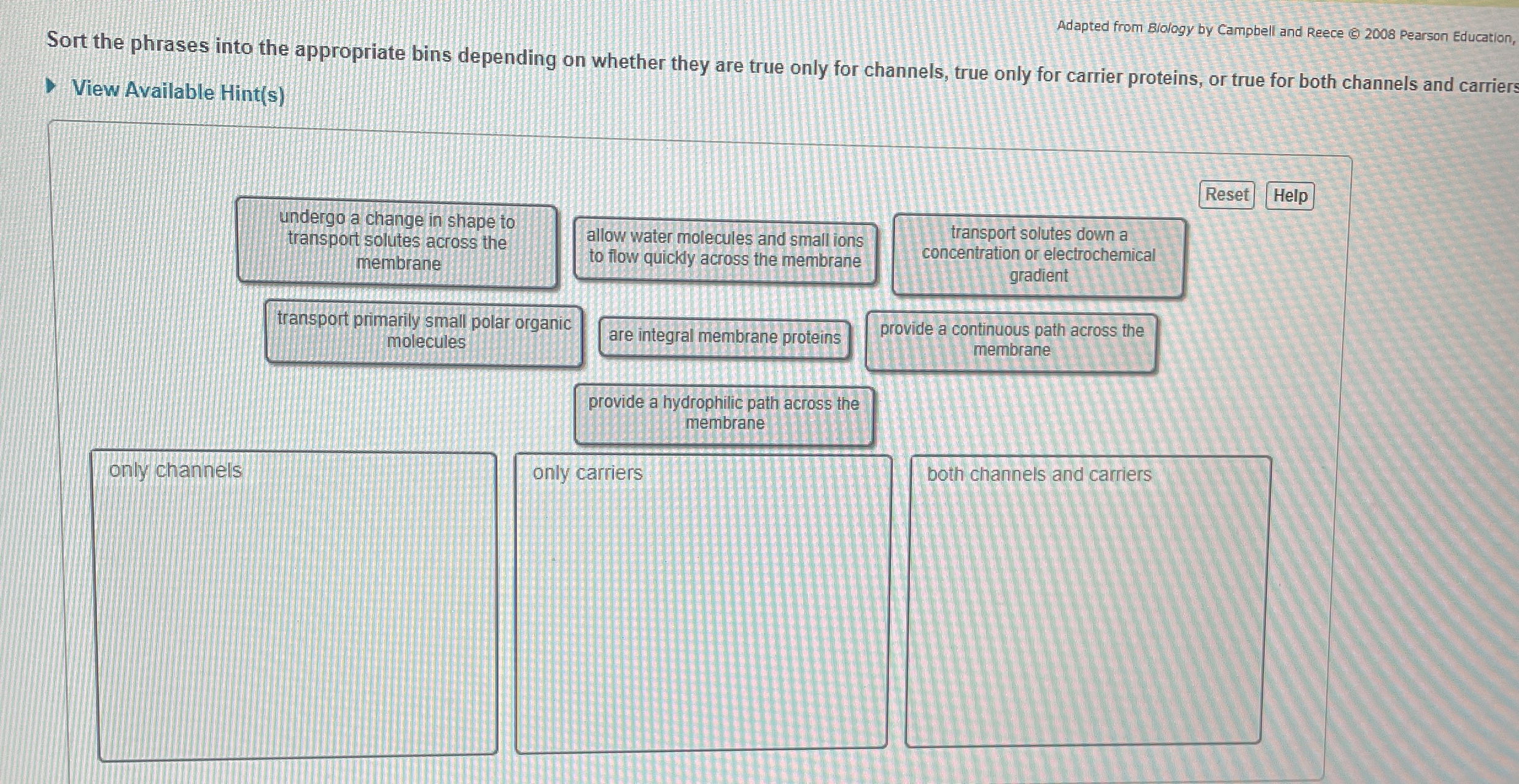 Solved Sort the phrases into the appropriate bins depending | Chegg.com