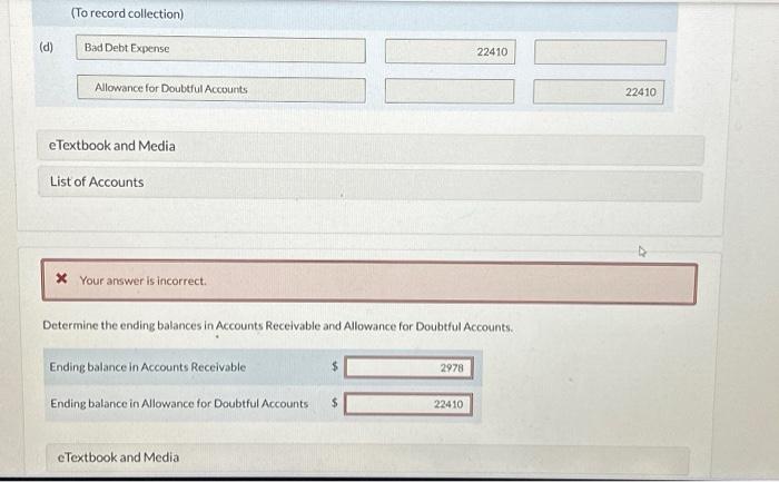 Solved Determine the ending balances in Accounts Receivable | Chegg.com