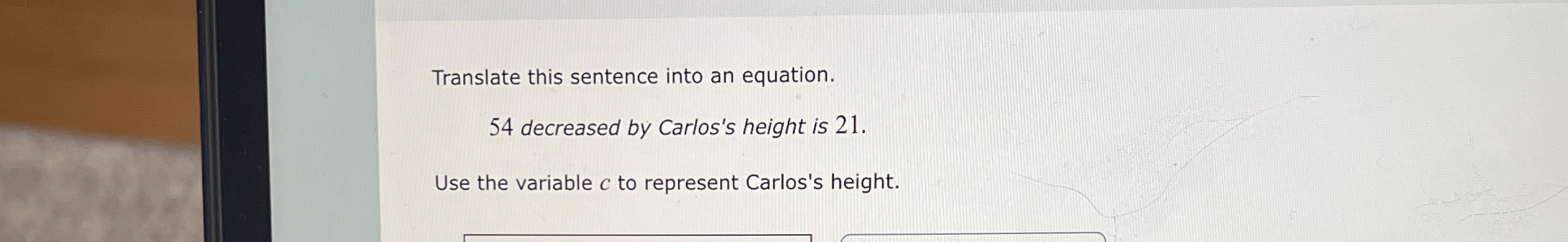 Solved Translate this sentence into an equation.54 | Chegg.com