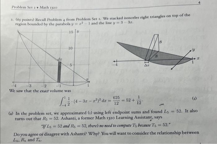 Solved 2. (65 points) Recall Problem 4 from Problem Set 1 . | Chegg.com