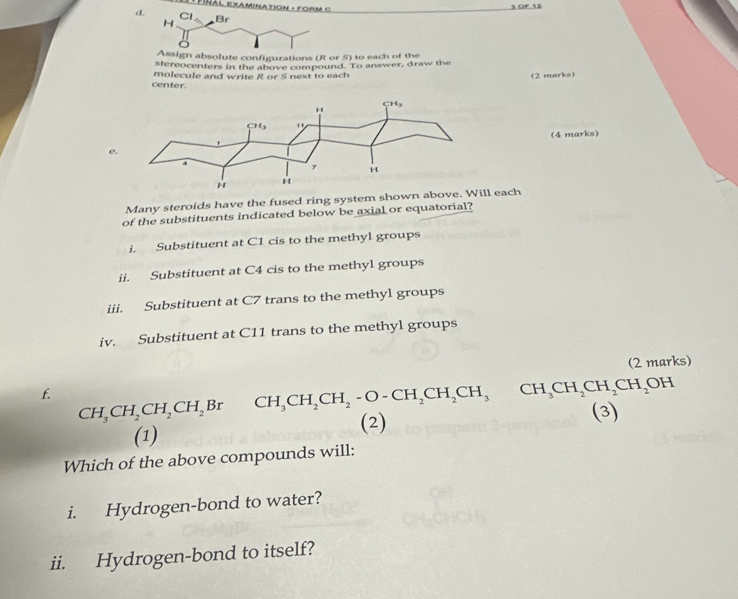 Solved a.Assign absolute configurations ( R ﻿or S ) ﻿to each | Chegg.com
