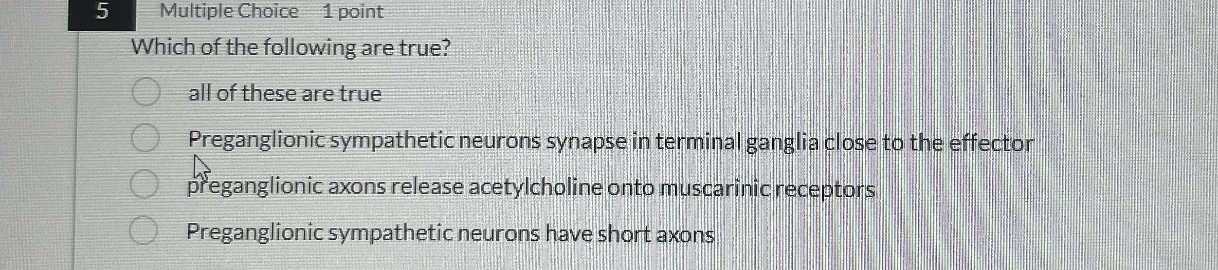 Solved 5Multiple Choice1 ﻿pointWhich of the following are | Chegg.com