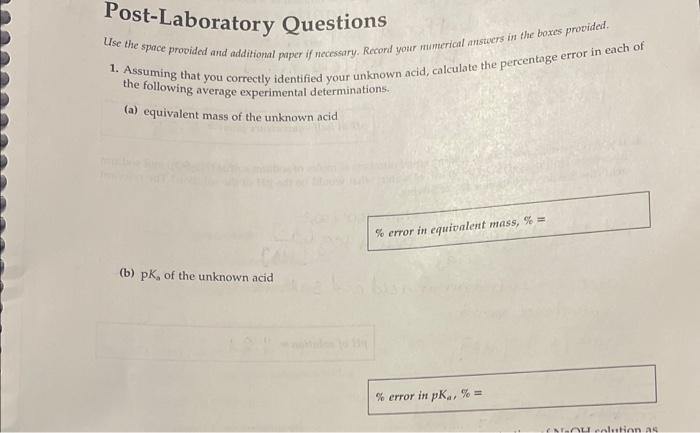 Solved Qst-Laboratory Questions Use the space prooided and | Chegg.com