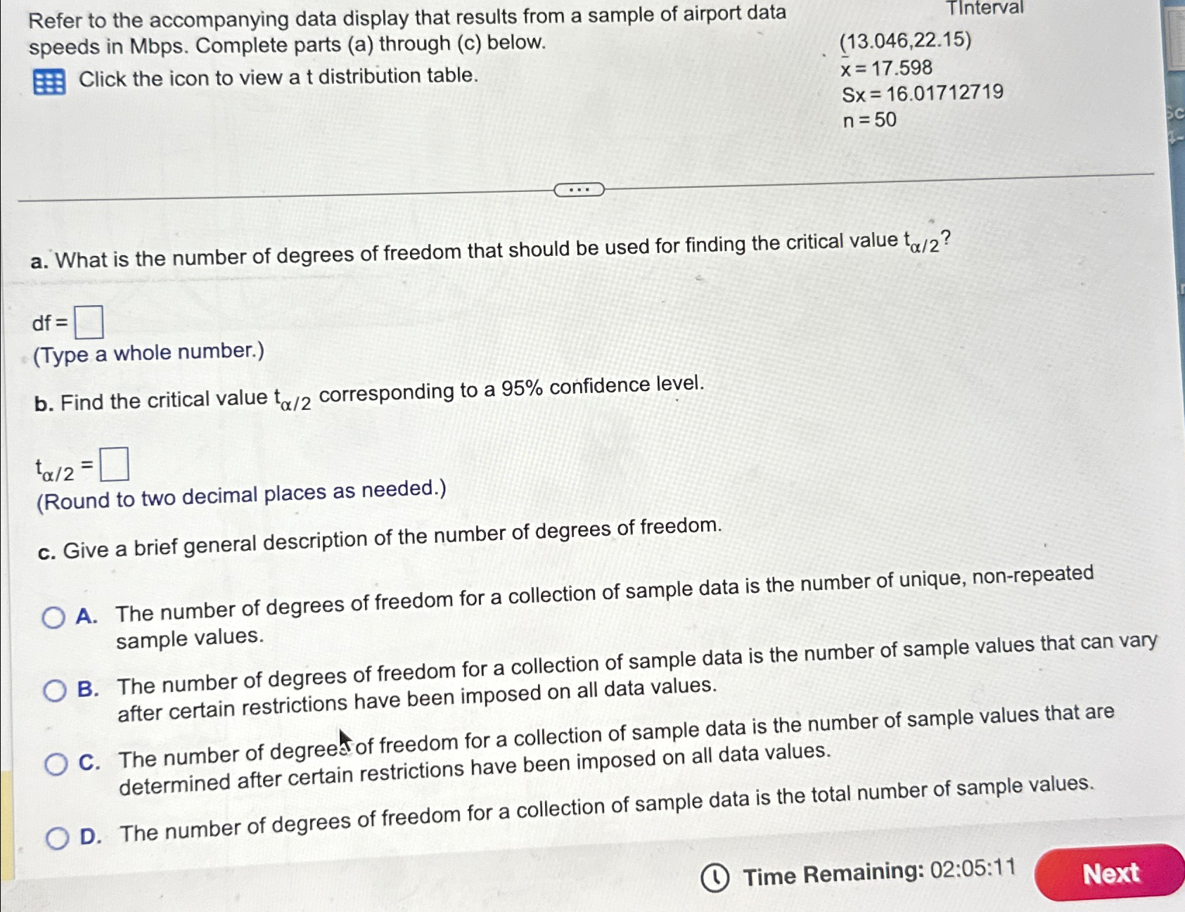 Solved Refer to the accompanying data display that results | Chegg.com