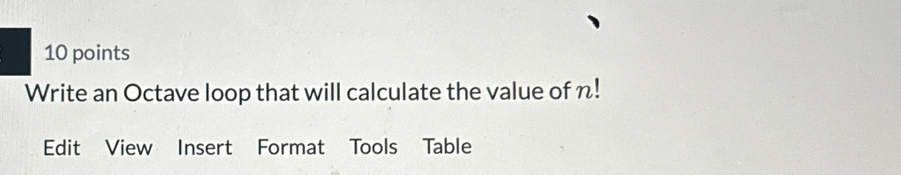 Solved Write an Octave loop that will calculate the value of | Chegg.com