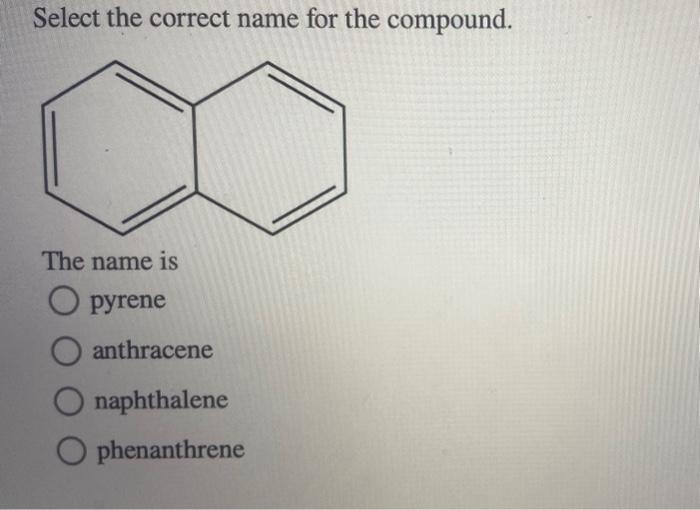 Solved Name each compound. A. compound A name: B. compound B | Chegg.com