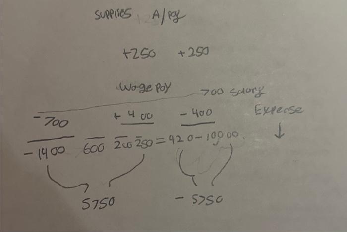 supplits A/pg +250+250 Wage poy >00 sary | Chegg.com
