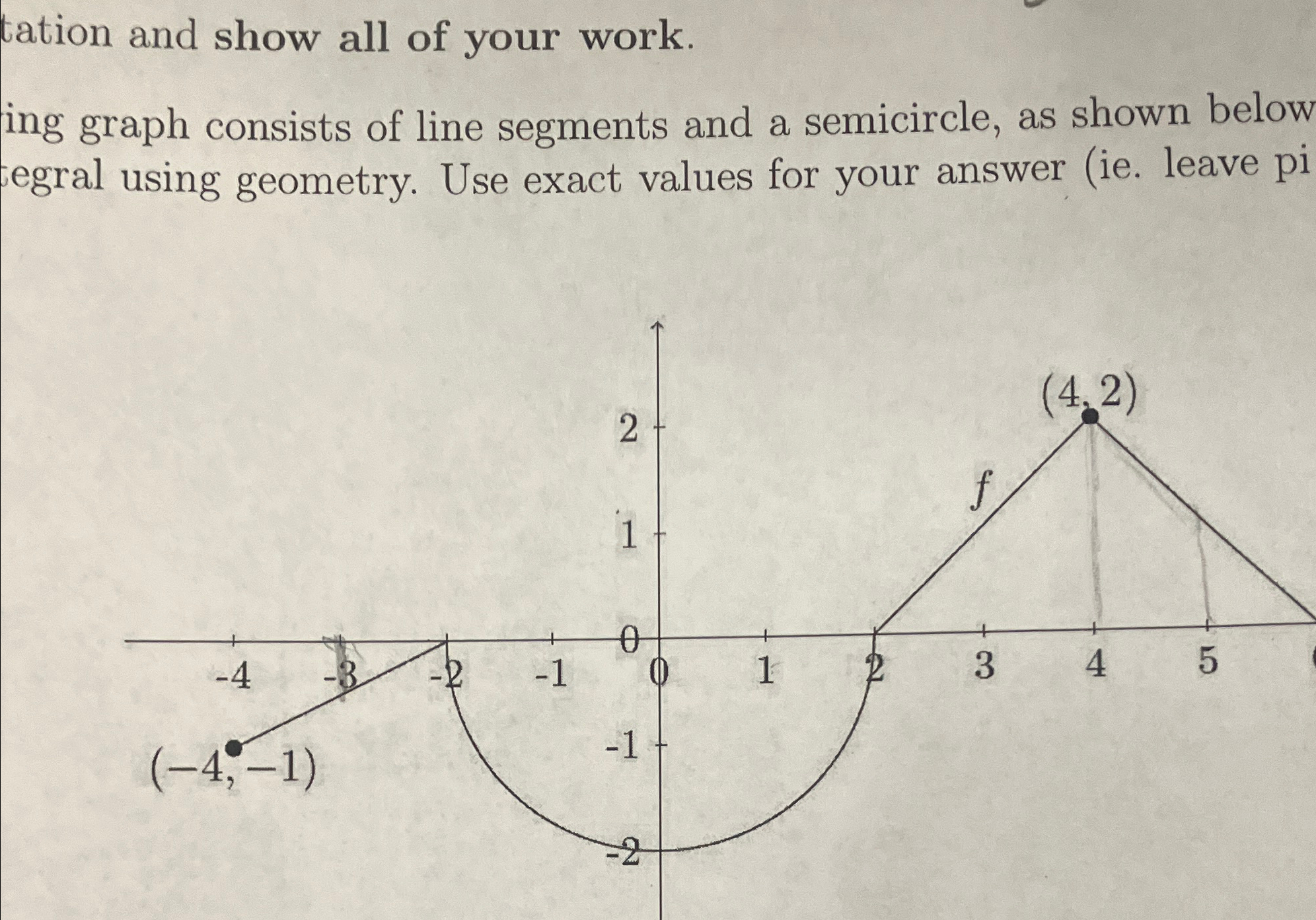 Solved Use good notation and show all of your work.The | Chegg.com