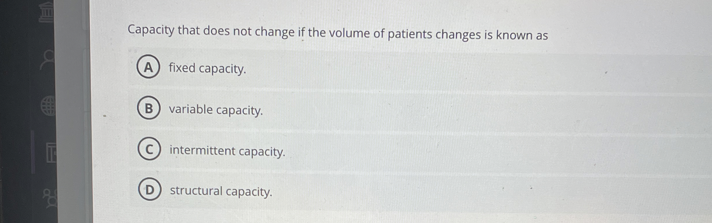 Solved Capacity that does not change if the volume of | Chegg.com