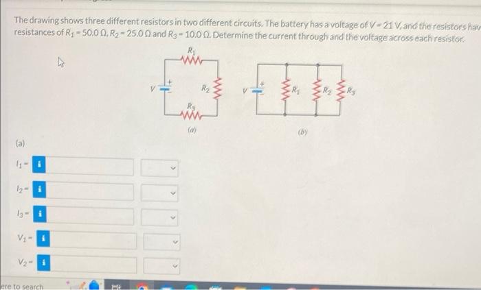 Solved The drawing shows three different resistors in two | Chegg.com